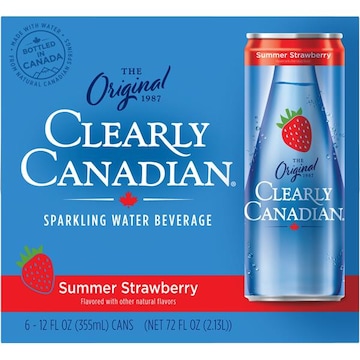 Clearly Canadian Sparkling Water Beverage, Summer Strawberry | Publix Super Markets