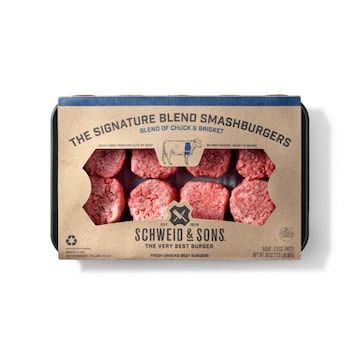 Schweid & Sons The Signature Blend Chuck Brisket Smashburgers | Publix Super Markets
