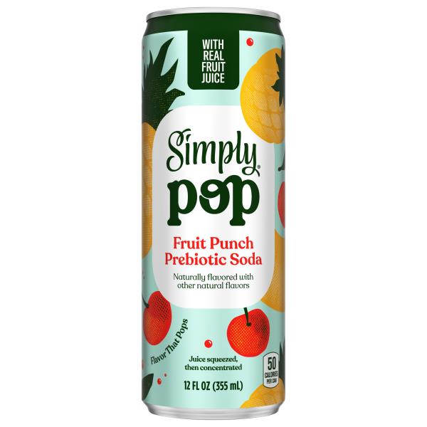 Simply Pop Fruit Punch Prebiotic Soda | Publix Super Markets