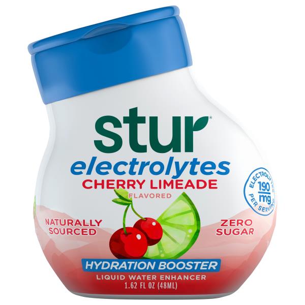 Stur Electrolytes Zero Sugar Hydration Booster Cherry Limeade Liquid ...