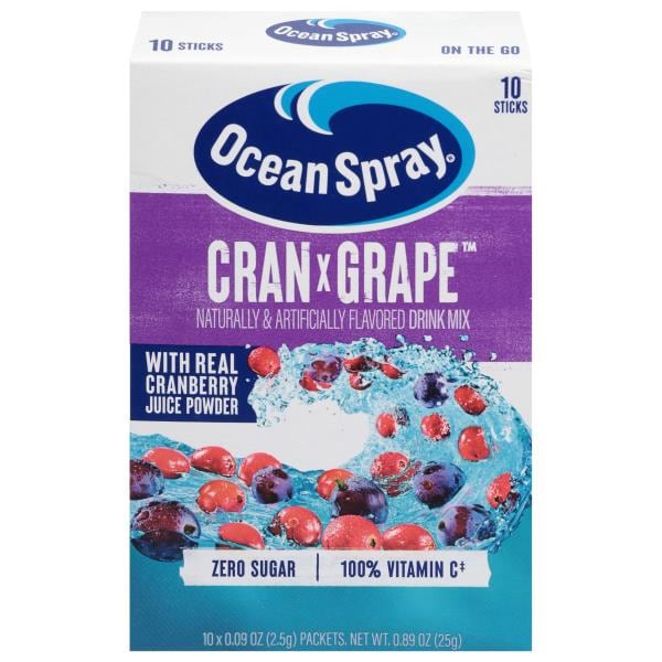 Ocean Spray Zero Sugar Cran x Grape Drink Mix | Publix Super Markets