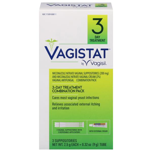 Vagistat Vaginal Antifungal, 3-Day Treatment, Combination Pack | Publix ...