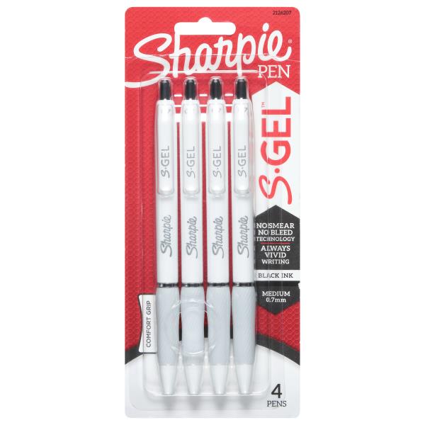 Sharpie S-Gel Pens, Black Ink, Medium, 0.7 mm | Publix Super Markets