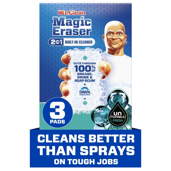 Mr. Clean Magic Eraser Sponge, All Purpose Cleaner, Ultra Foamy, 3ct ...