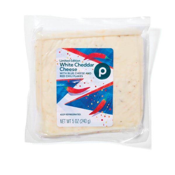 Publix Limited Edition White Cheddar Cheese with Blue Cheese, and Red ...