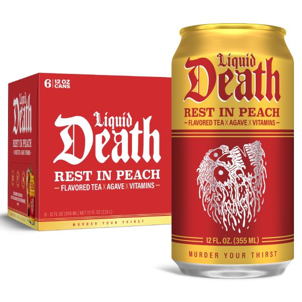 Liquid Death Rest in Peach Flavored Iced Black Tea | Publix Super Markets