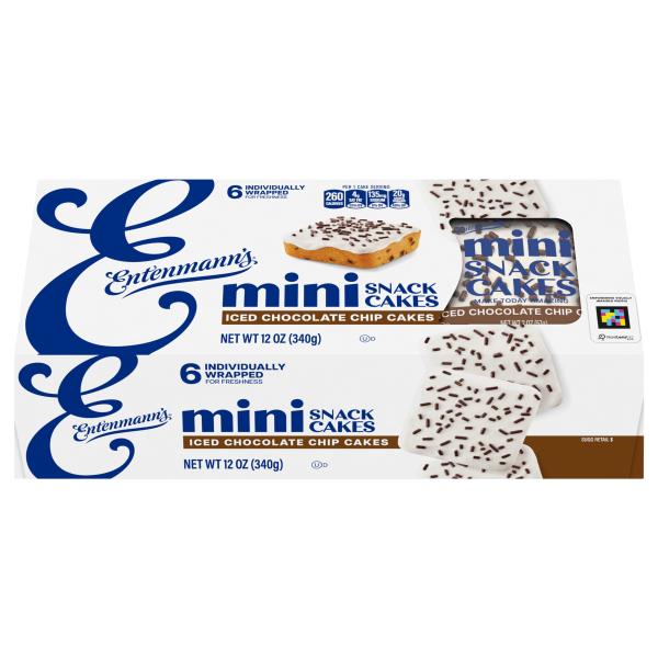 Entenmann's Iced Chocolate Chip Mini Snack Cakes | Publix Super Markets