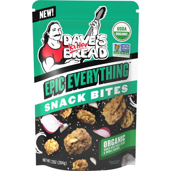 Dave's Killer Bread Toasted Garlic Organic Snack Bites, Garlic Organic ...
