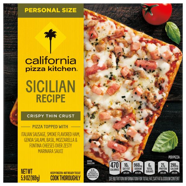 California Pizza Kitchen Personal Size Sicilian Recipe Crispy Thin ...
