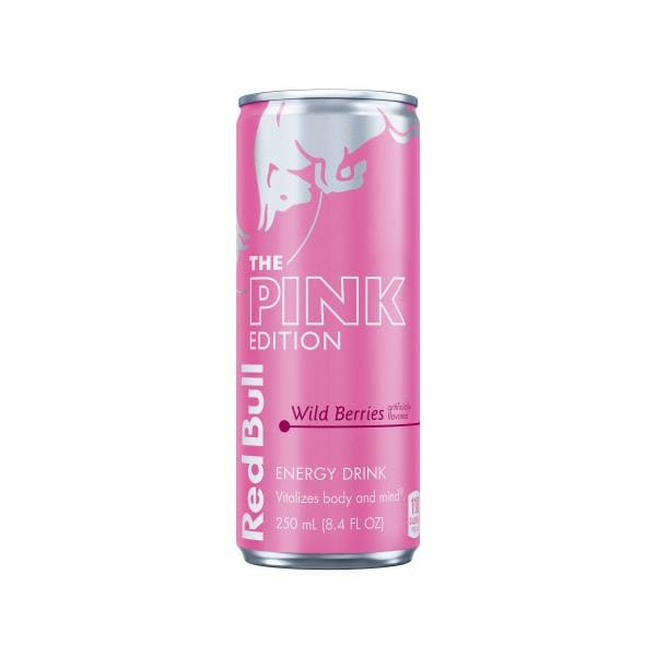 Red Bull Pink Edition Energy Drink, Wild Berries, 8.4 fl. oz. can, with ...