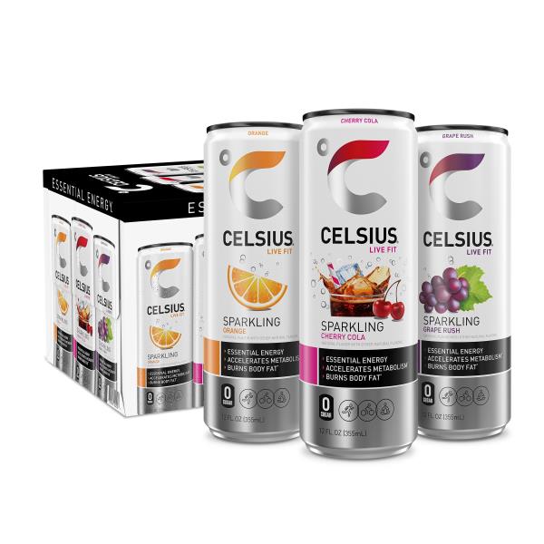 Celsius Sparkling Classic Pop Variety Pack, Functional Energy Drink ...