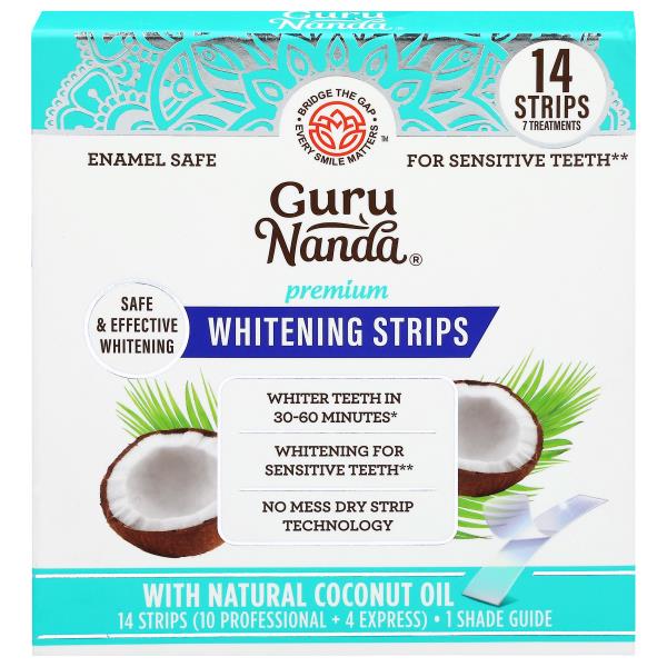 Guru Nanda Premium Whitening Strips with Natural Coconut Oil | Publix ...