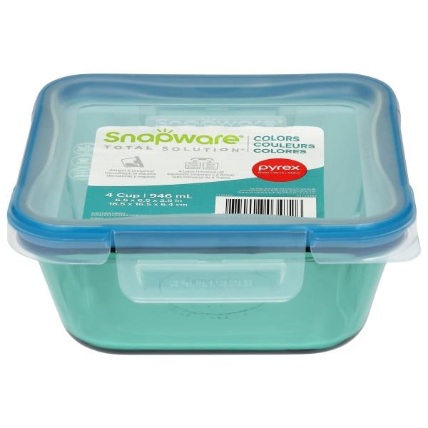 Snapware Total Solution 4 Cup Colors Glass Food Storage Container ...