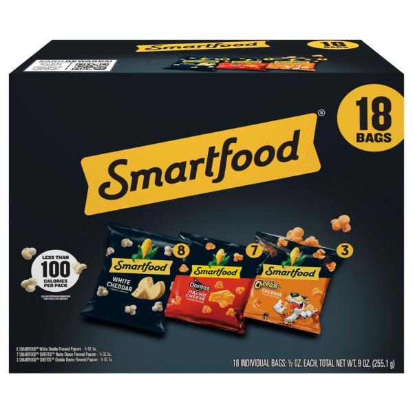 Smart Food Popcorn, White Cheddar/Doritos Nacho Cheese/Cheetos Cheddar ...