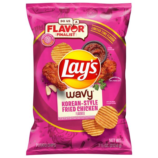Lay's Potato Chips, Wavy, Korean-Style Fried Chicken Flavored | Publix ...