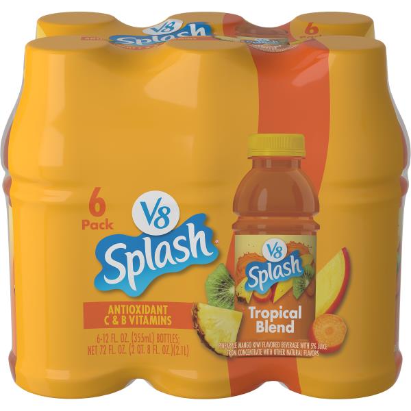 V8 Splash Juice Beverage, Tropical Blend, 6 Pack | Publix Super Markets