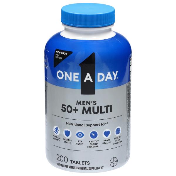 One A Day Men's 50+ Complete Tablets Multivitamin | Publix Super Markets