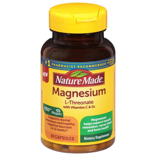 Nature Made L-Threonate with Vitamins C & D3 Magnesium | Publix Super ...