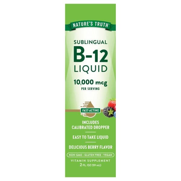 Nature's Truth Vit B-12 10,000 mcg Sublingual Liquid | Publix Super Markets