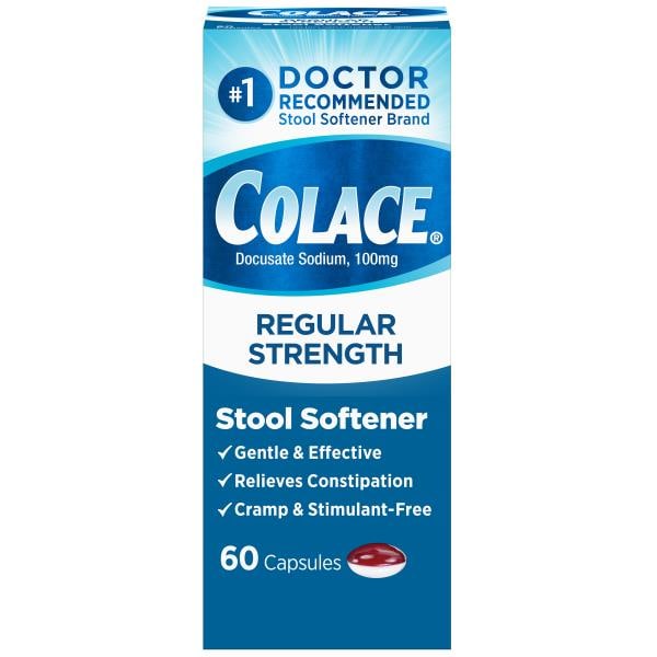 Colace Stool Softener, Regular Strength, 100 mg, Capsules | Publix ...