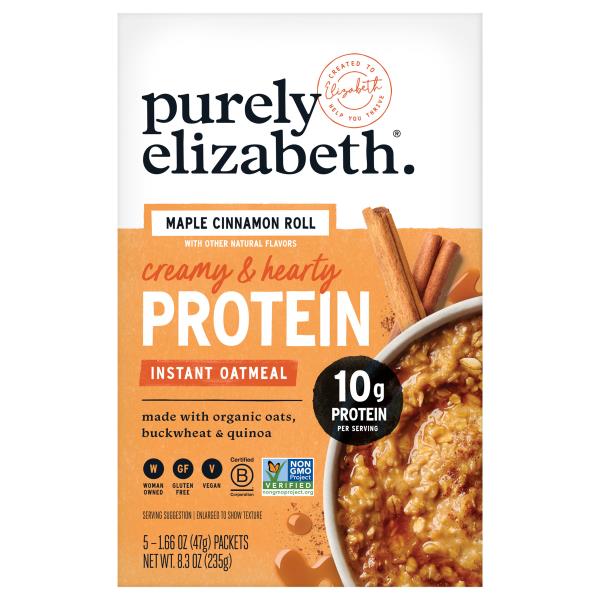 Purely Elizabeth Protein Maple Cinnamon Roll Instant Oatmeal | Publix ...