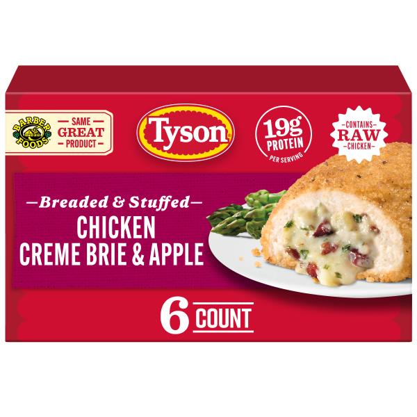 Tyson Frozen Stuffed Chicken Breasts Creme Brie Apple, 6 Count | Publix ...