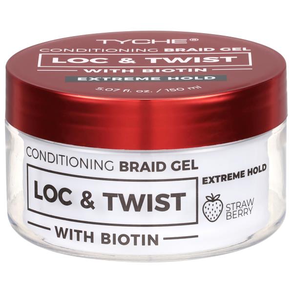Tyche Loc & Twist Extreme Hold Conditioning Strawberry Braid Gel with ...