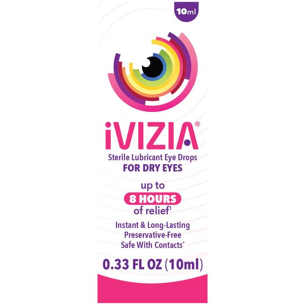 iVizia iVIZIA Sterile Lubricant Eye Drops for Dry Eyes, Preservative ...