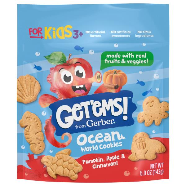Gerber Get'ems! Apple & Cinnamon Pumpkin for Kids 3+ Ocean World ...