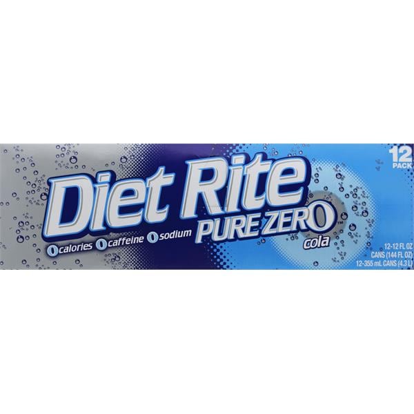 Diet Rite Cola, Pure Zero, 12 Pack | Publix Super Markets