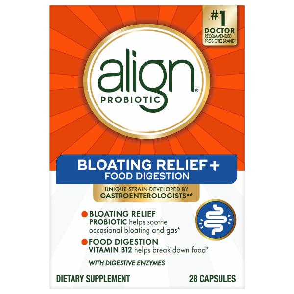 Align Probiotic Capsules Bloating Relief + Food Digestion | Publix ...