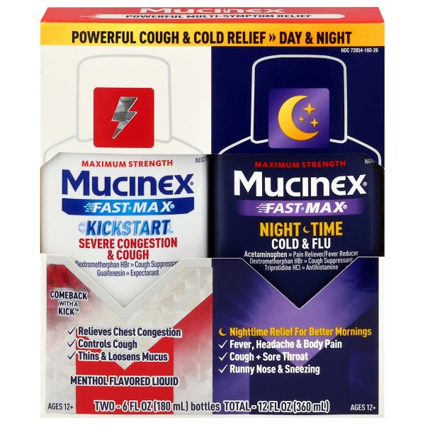 MUCINEX® Fast Max Maximum Strength Severe Congestion & Cough/Cold & Flu ...