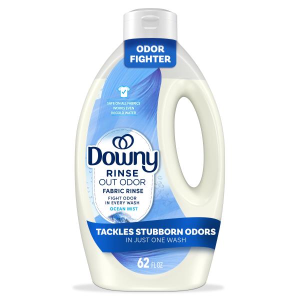 Downy Rinse Out Odor Laundry Remover, Ocean Mist Scent, 62 FL OZ ...