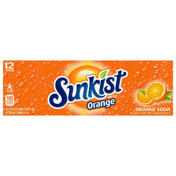 Sunkist Soda, Orange, 12 Pack | Publix Super Markets