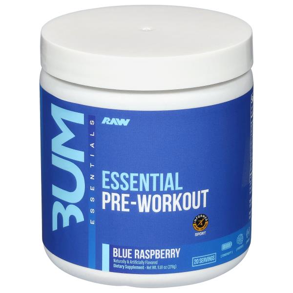 Raw Bum Essentials Essential Blue Raspberry Pre-Workout | Publix Super ...