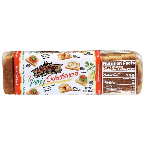 S. Rosen's Party Entertainers Tuscan Herb Cocktail Size Bread | Publix Super Markets