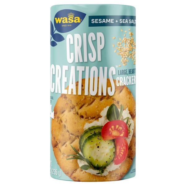 Wasa Crisp Creations Sesame + Sea Salt Large Cracker | Publix Super Markets
