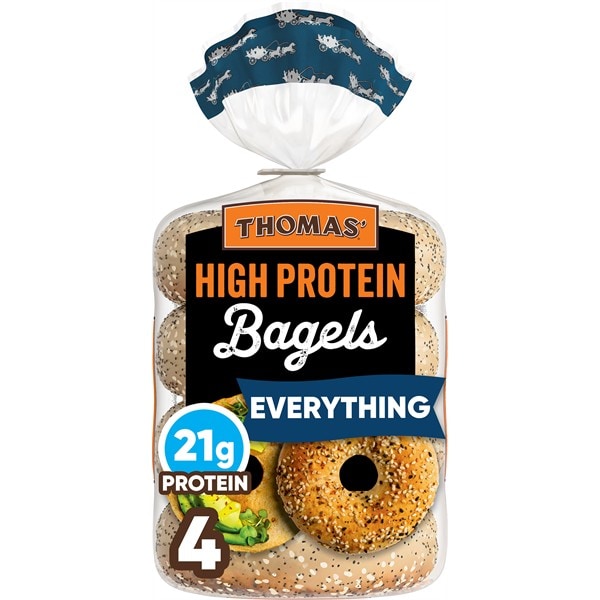 Thomas' Pre-Sliced High Protein Everything Bagels | Publix Super Markets