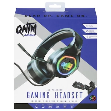 Qntm Gaming Headset Q2000, Surround Sound Wired Gaming Headset | Publix ...