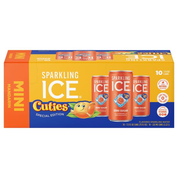 Sparkling Ice Cuties Mandarin Sparkling Water Mini Cans | Publix Super Markets
