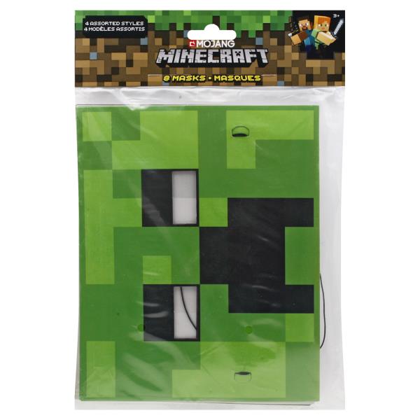 Unique 4 Assorted Styles MineCraft Masks | Publix Super Markets