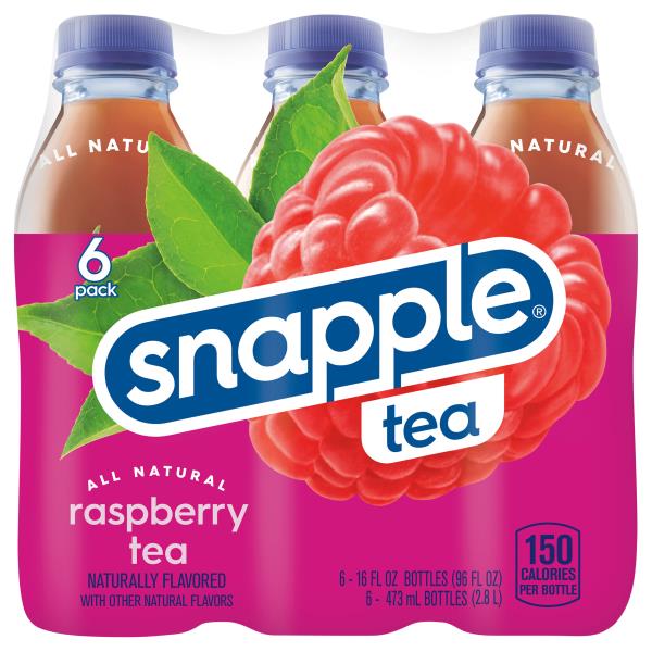 Snapple Tea, Raspberry, 6 Pack | Publix Super Markets