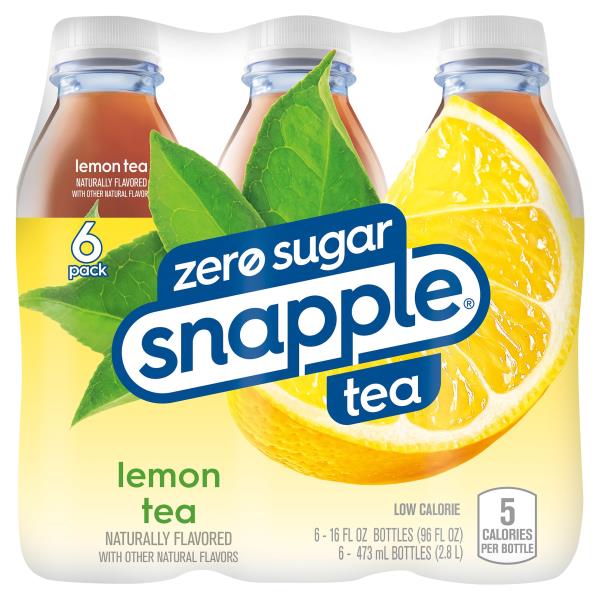 Snapple Lemon Tea, Zero Sugar, 6 Pack | Publix Super Markets