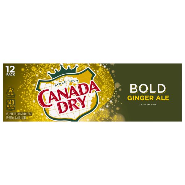 Canada Dry Soda, Ginger Ale, Bold, 12 Pack | Publix Super Markets