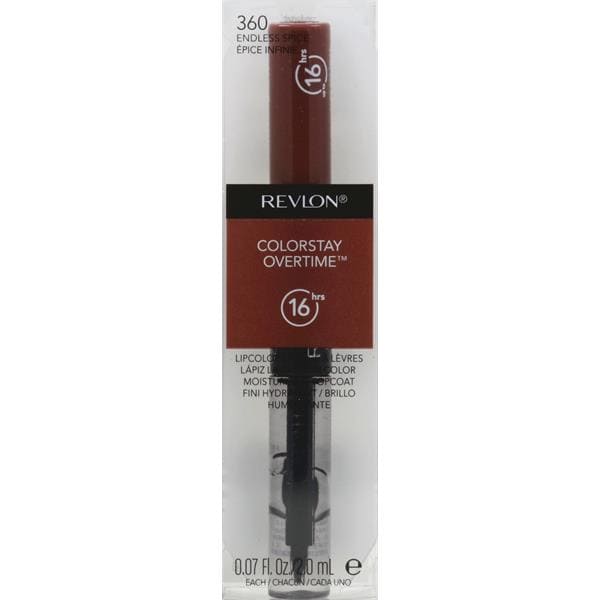 Revlon Colorstay Overtime Lipcolor, Moisturizing Topcoat, Endless Spice ...