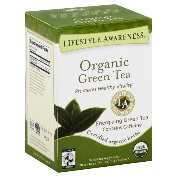 Lifestyle Awareness Herbal Tea Supplement, Organic Green Tea | Publix ...