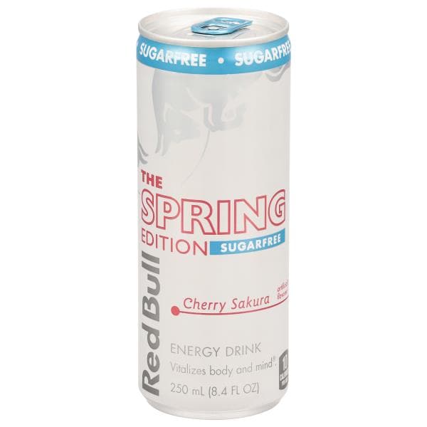 Red Bull The Spring Edition Sugarfree Cherry Sakura Energy Drink ...