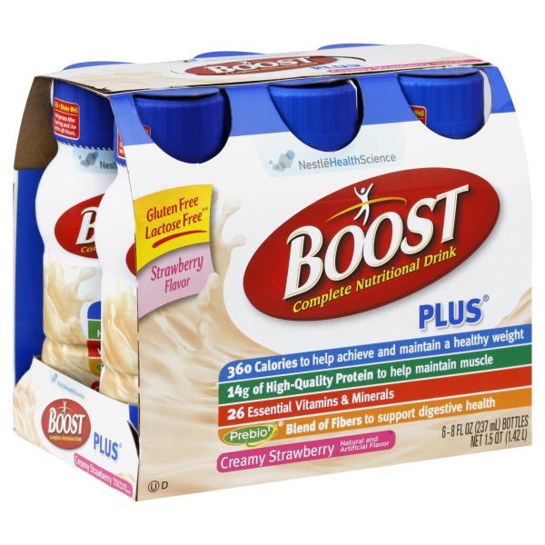 Boost Plus Nutritional Drink, Complete, Creamy Strawberry | Publix ...