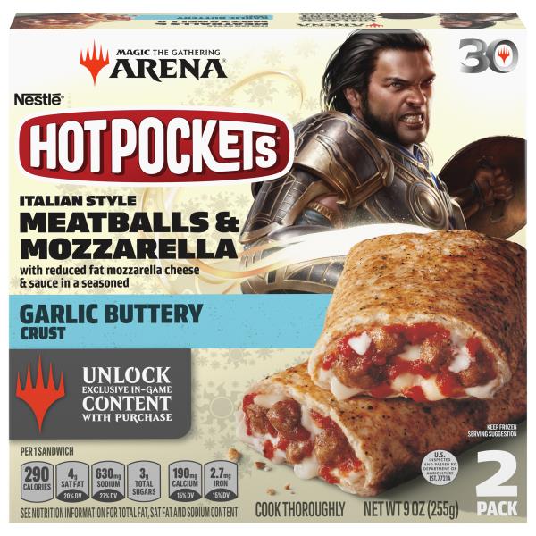 Hot Pockets Sandwiches, Meatballs & Mozzarella, Garlic Buttery Crust ...