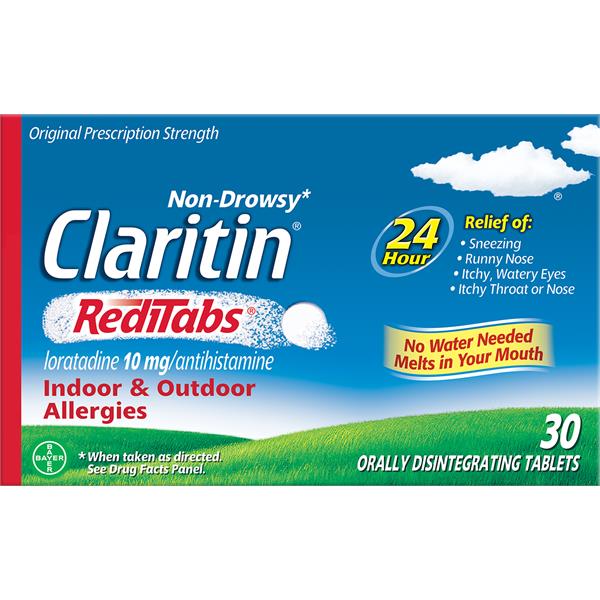 Claritin Indoor & Outdoor Allergies, Original Prescription Strength, 10 ...